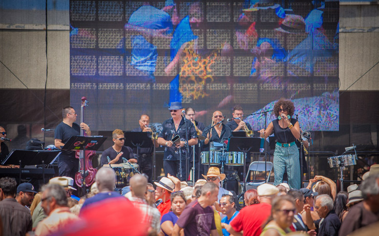 Band Performing - Oxnard Salsa Festival